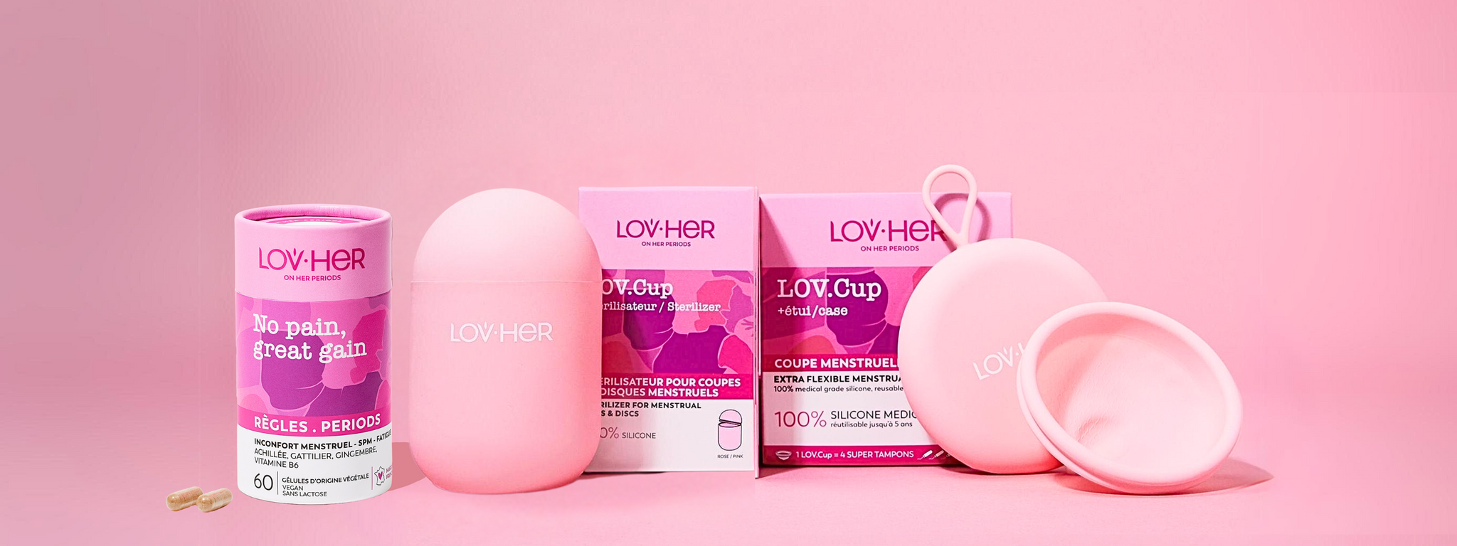 LOV.Cup, stérilisateur, No pain